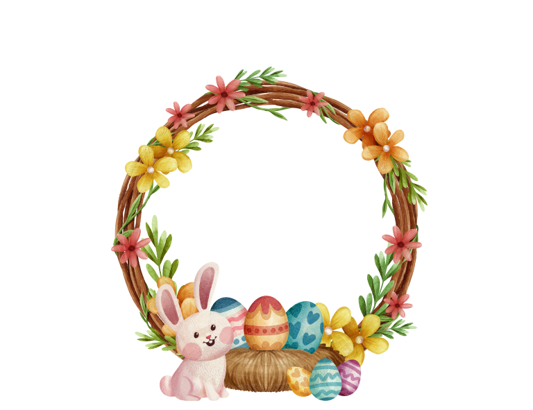 Pluș iepure personalizat cu text - Paște fericit! | StarGift.ro