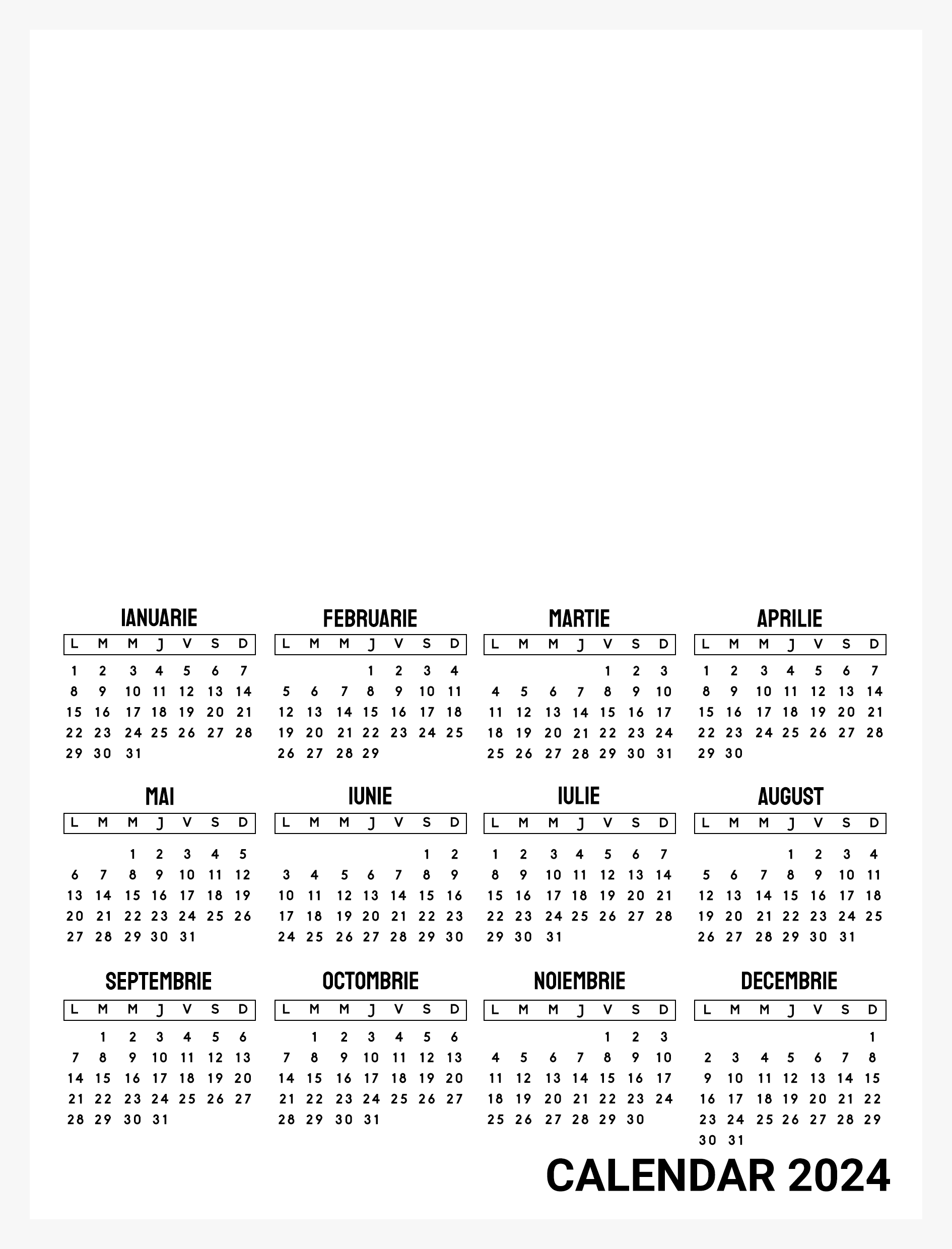 Ramă foto de birou personalizată cu o poză - Calendar 2024 | StarGift.ro